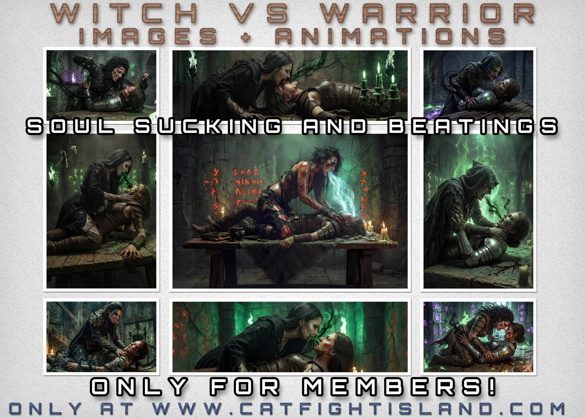 The Witch vs The Warrior is UP! - Catfight Island